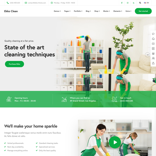Cleaning Service Websites Design for Sale with Free VPS Web Hosting | eBay
