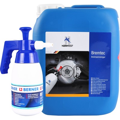 NORMFEST BREMSENREINIGER 5L BRAKE CLEANER + 1L BERNER SPRÜHFLASCHE ...