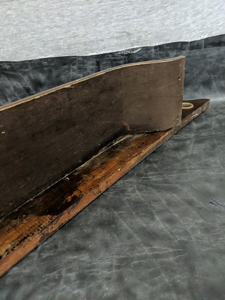 Vintage Church Pew Book Rack w/ Communion Cup Holder - Decor | eBay