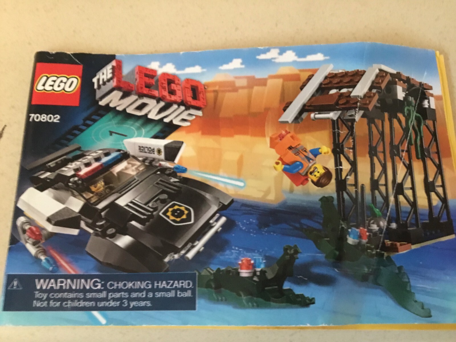 Lego 70802 Lego Movie Bad Cops Pursuit Instruction Manual Booklet "NO ...