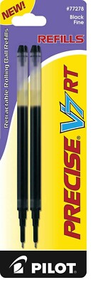 Pilot Precise V7 RT Ball Point Pen Ink Refill 0.7mm Fine Point 2/Pk ...