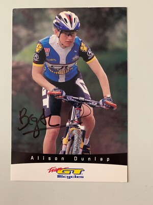 CARTE PHOTO CYCLISME - TEAM GT // ALISON DUNLAP // SIGNE | eBay
