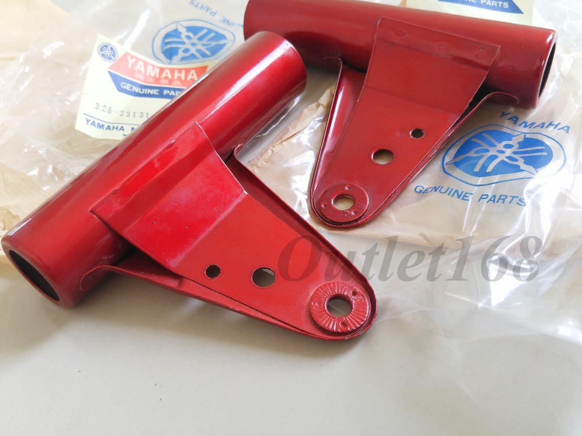 Pair Yamaha 100 LS2 HS2 HX90 Front Ear Fork Cover Upper Head Light Lamp ...
