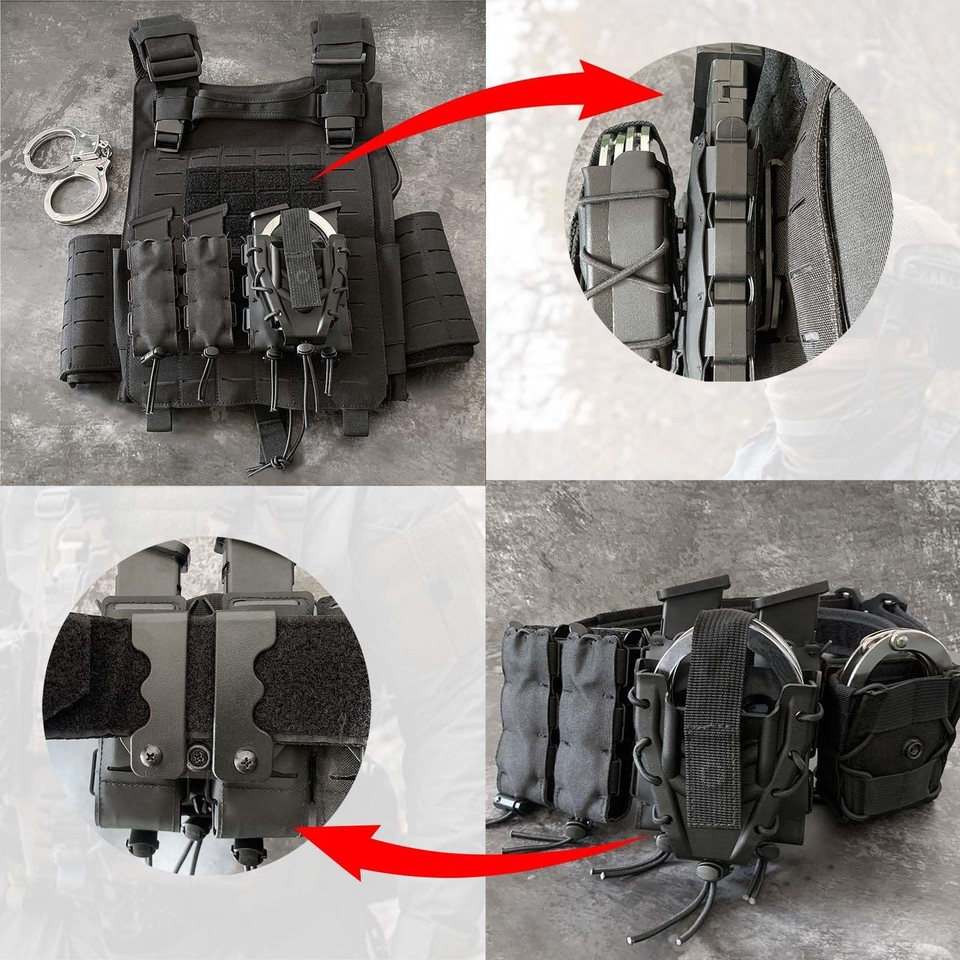 Magazine Handcuff Combo Holster Mag & Cuff Pouch Fits Glock, 9mm ...