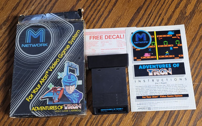 Vintage Atari 2600 ADVENTURES OF TRON Game & Instructions In Original ...