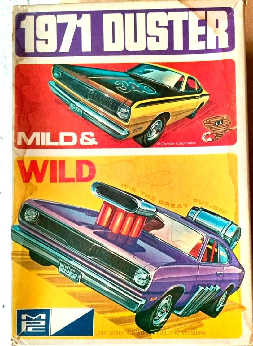 MPC 1971 PLYMOUTH DUSTER 340 1/25 COMPLETE UNBUILT VINTAGE MODEL KIT ...