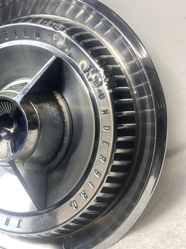 Set 1965 Ford Thunderbird T-Bird Spinner Hubcaps Hub Caps Wheel Covers ...