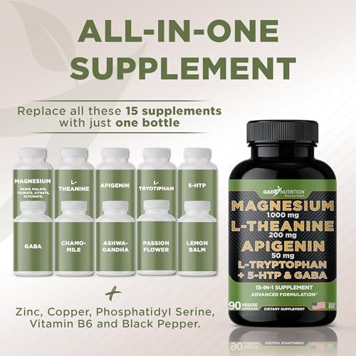 Gade Nutrition Magnesium Glycinate and Magneisum Supplements with ...