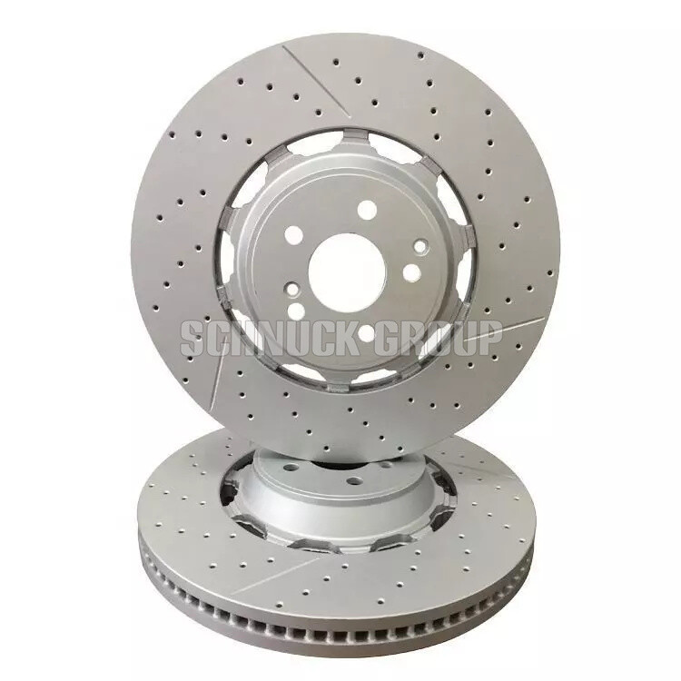 4Pcs Front & Rear Brake Rotors Fit Mercedes Benz W222 S63 AMG S65 AMG ...