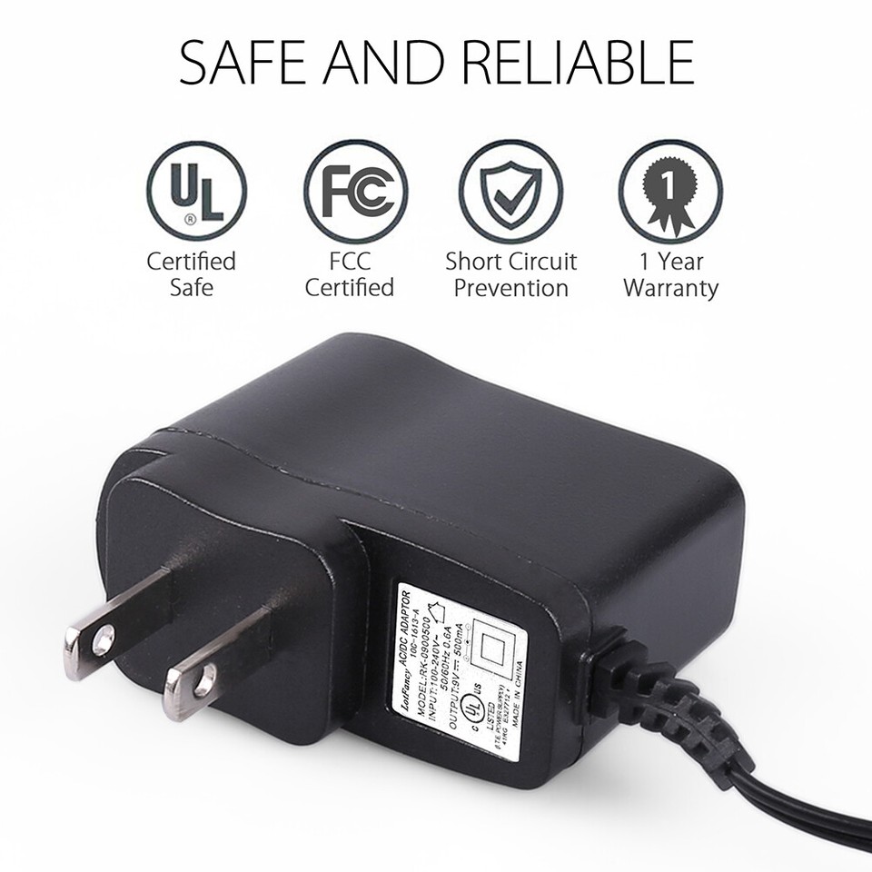 AC Adapter Cord For Roland ACR-120 MICRO CUBE 9V 500mA Power Supply ...