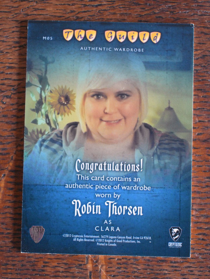 The Guild Costume Trading Card M05 Robin Thorsen as Clara (AB) | eBay