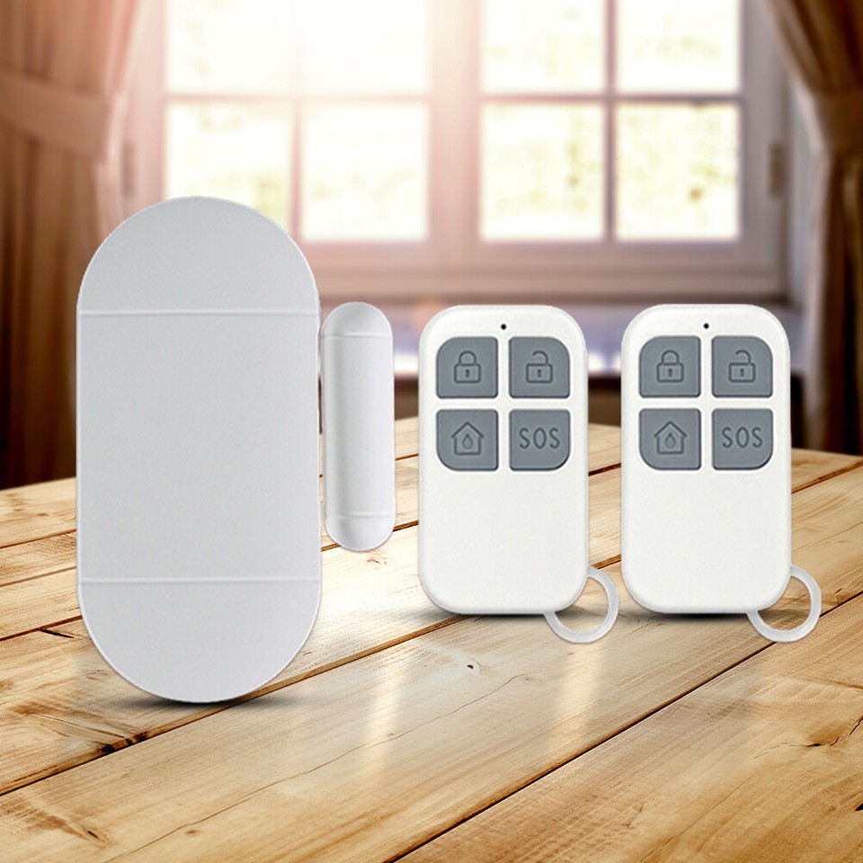 Wireless Remote Burglar Alarm 130dB Door Alarm Door and Window Open ...