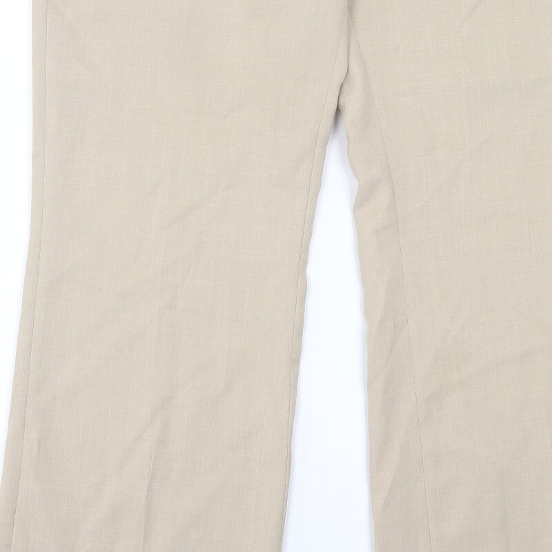 Autonomy Womens Beige Polyester Blend Trousers Size 16 L29 in | eBay UK