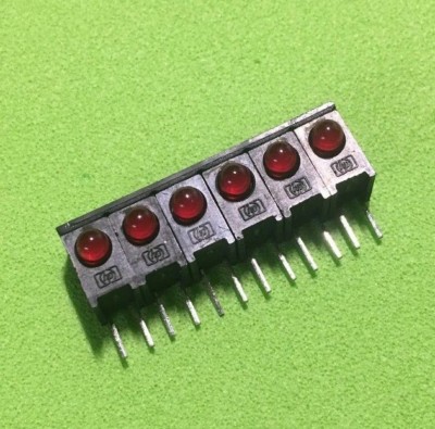 10 LED lots (60 Leds) Agilent Indicator RED RIGHT ANGLE LED 3MM ...