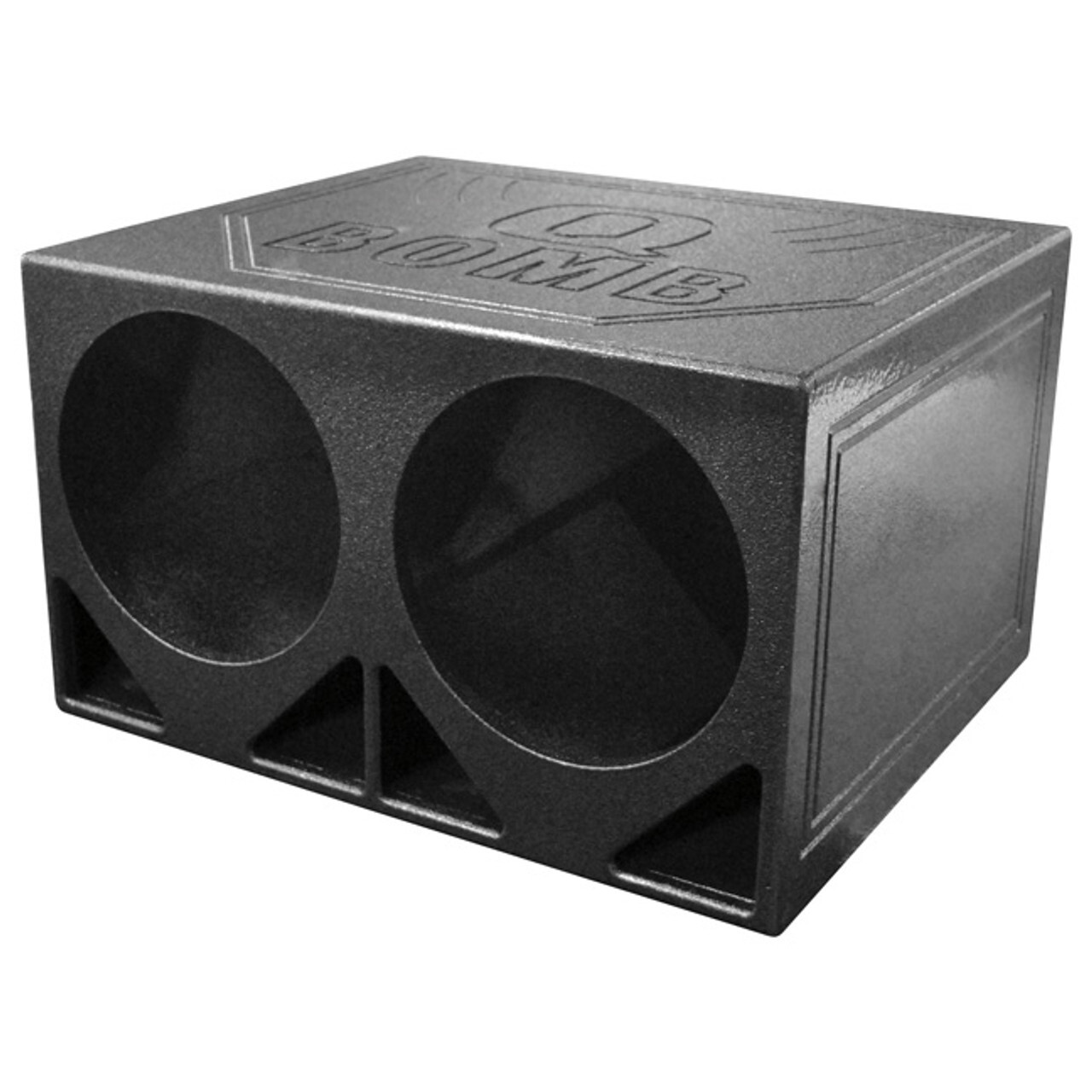QBomb Dual 12 Inch Turbo-Ported Vented Subwoofer Box Enclosure | 12 ...