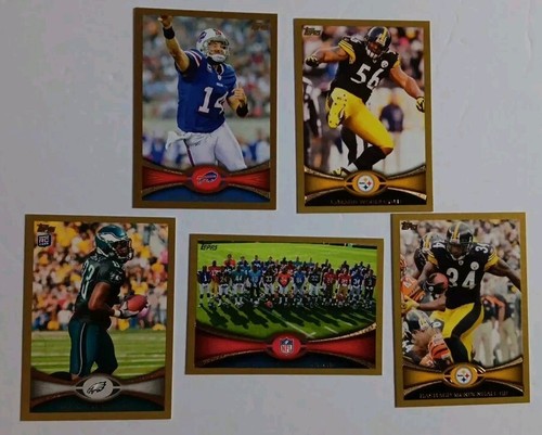 2012 Topps Football Gold Card #/2012 Lot Of 5, Rookie Premiere, More ...