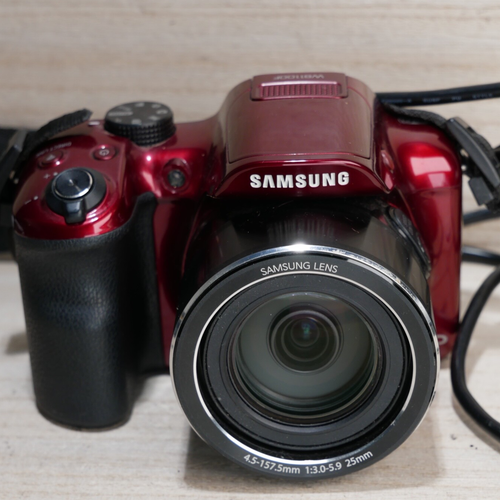 Samsung WB1100F 16.2MP Bridge 35X Zoom Digital Camera - Red *GOOD ...