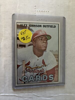1967 Alex Johnson St. Louis Cardinals Topps Baseball Card #108 | eBay