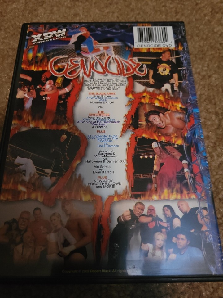 XPW - Genocide (DVD, 2002),Lucha Pro Wrestling,ecw,pwg,messiah,czw,nick ...