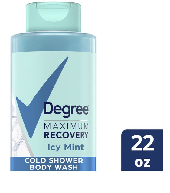 2 Bottles Degree Maximum Recovery Cold Shower Body Wash Icy Mint ...