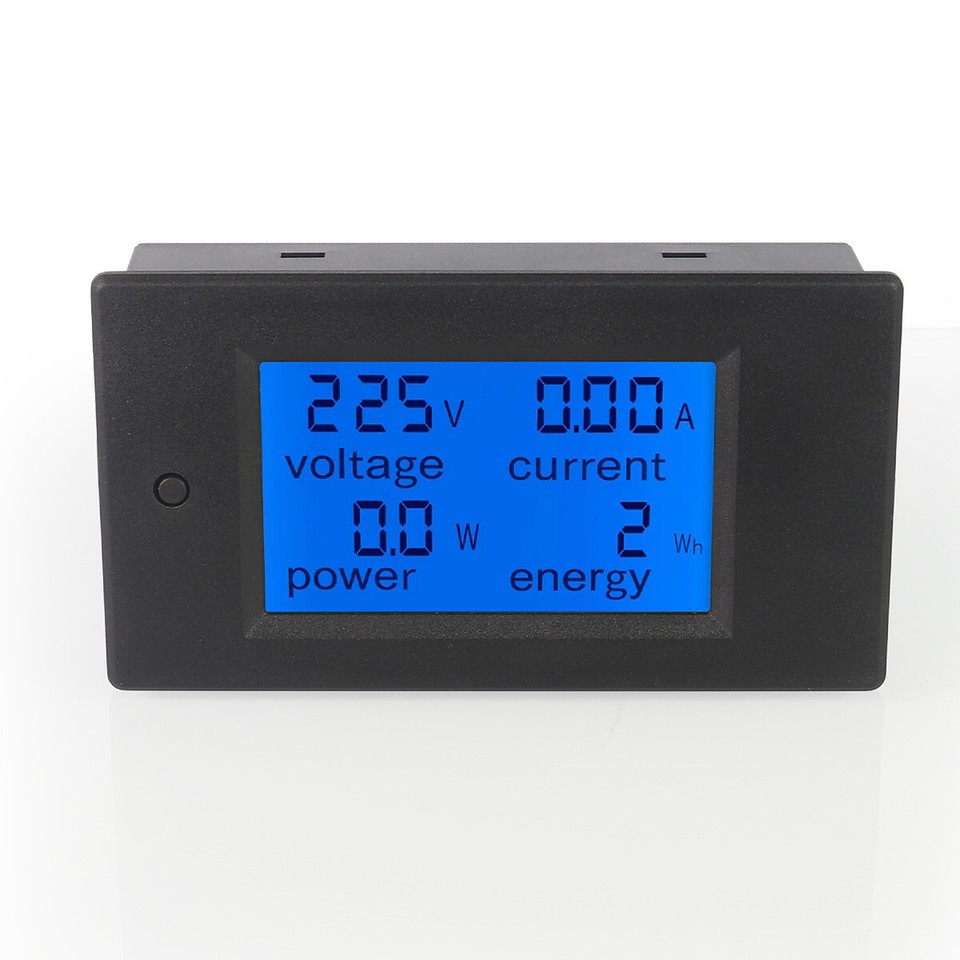AC 80~260V 20A LCD Digital Volt Watt Power Energy Meter Panel Voltmeter ...