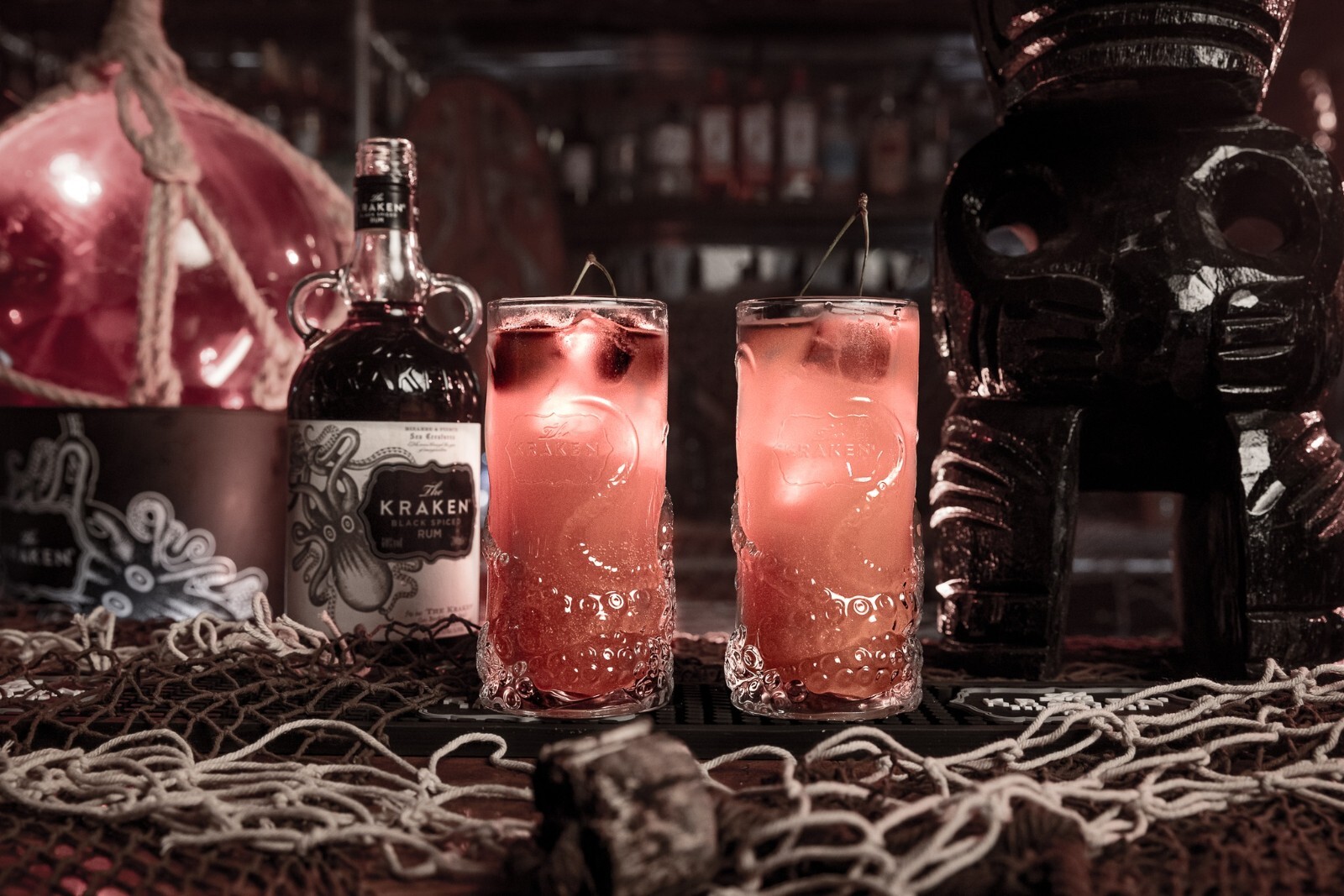 KRAKEN GLASS HIGHBALL RUM SPIRIT Plastic | Limited Edition Tentacled ...