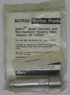New Morse Controls Marine Boat Safe-T Quick Connect Adaptor Kit Part No ...
