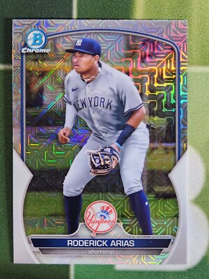 RODERICK ARIAS 2023 Bowman Chrome Mega MOJO REFRACTOR BCP-135 New York ...