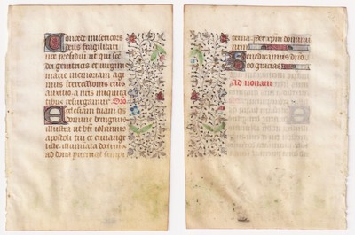 Book Of Hours Manuscript Hours Book Handwritten Livre Heures 14Th/15Th ...