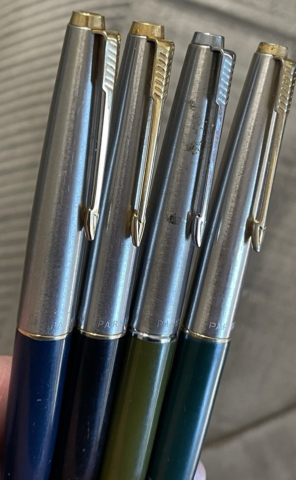 Lot of 11 Parker 45 and Parker 21 Fountain Pens - Good Nibs (*) | eBay