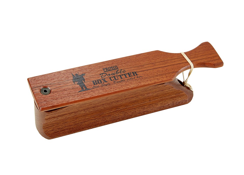 Primos Hunting Double Box Cutter Turkey Box Call Jatoba Lid Mahogany ...