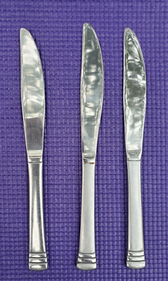 3-Cambridge CODIE Stainless GLOSSY & SATIN DINNER KNIVES 8 3/8" | eBay