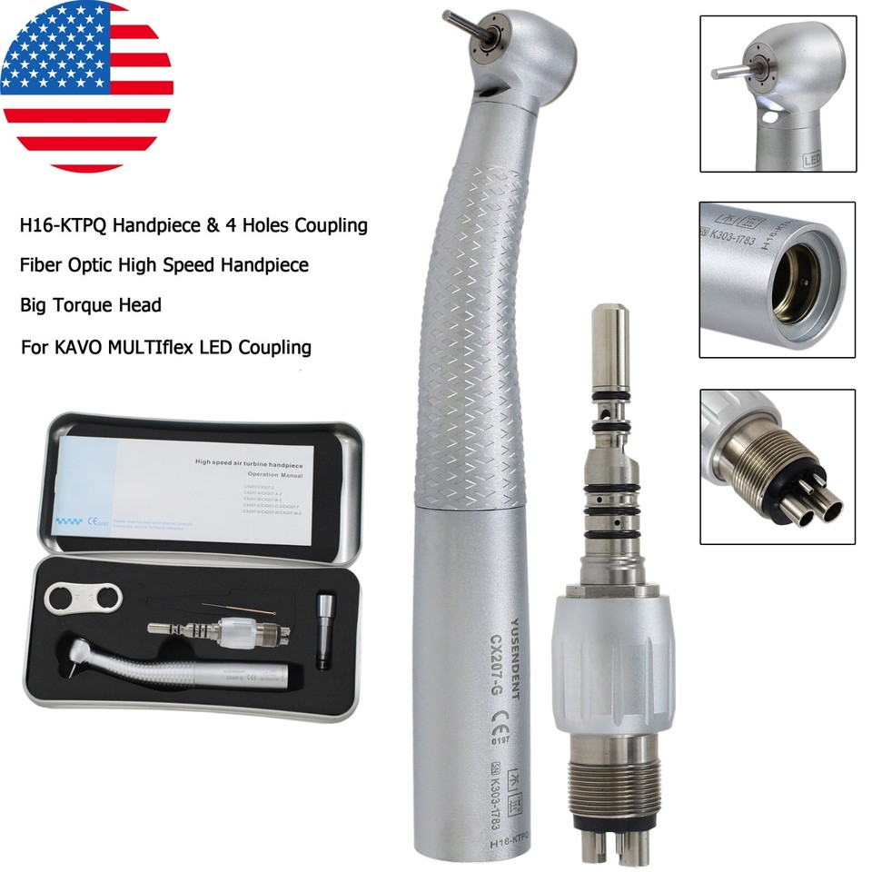COXO Dental High Speed Handpiece Fiber Optic For KAVO MULTIflex Coupler ...