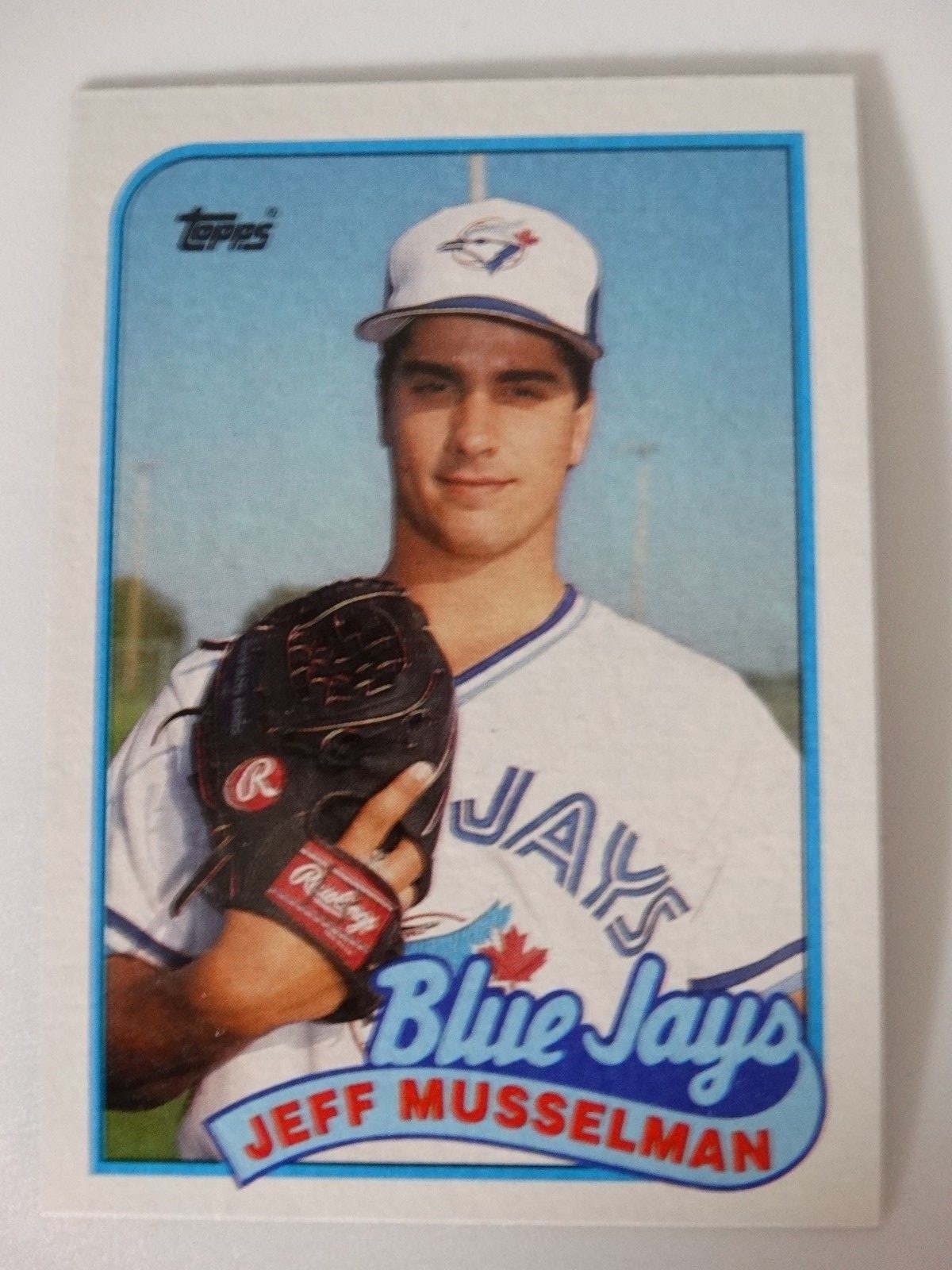 1989 Topps Jeff Musselman Toronto Blue Jays Wrong Back Error Baseball ...