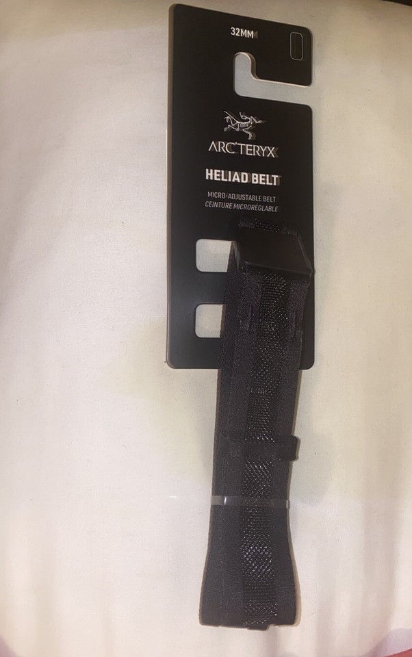 Arc’teryx Heliad Belt 32mm Size Large Black New With Tags | eBay