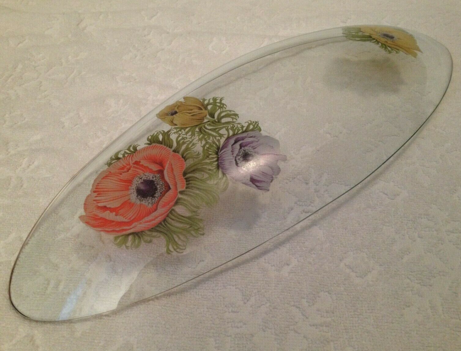 Vintage Chance Glass ENGLAND 1965+; Fiestaware Anemone-Pattern Long ...