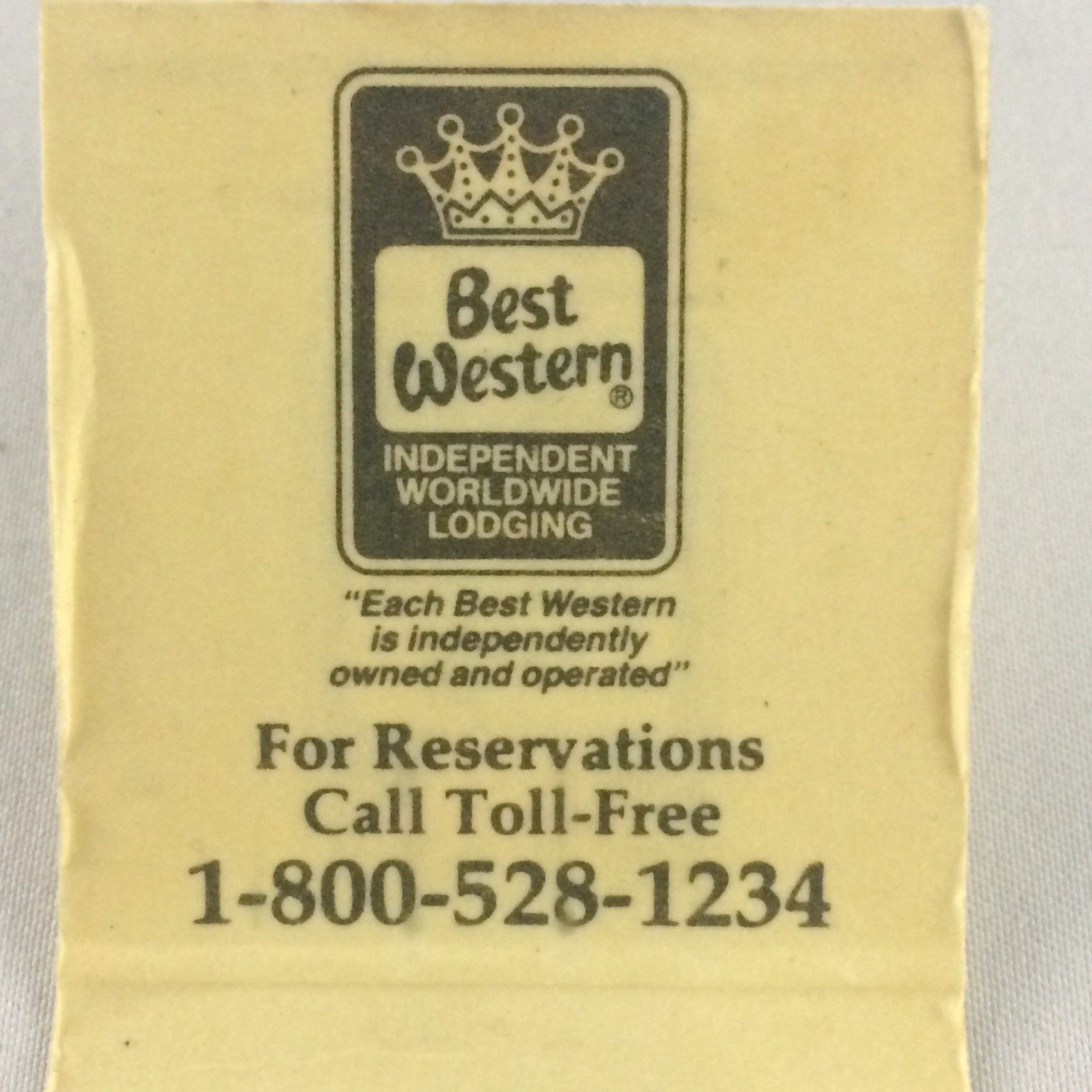 Vintage Best Western Matchbook Independent Worldwide Lodging Travel ...