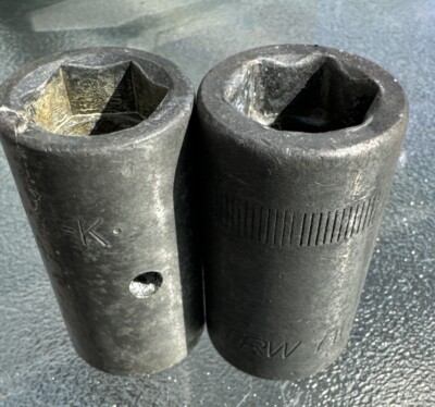 S-K & TRW Double Sided Sockets Both 3/4” & 13/16” With 1/2” Drive ...