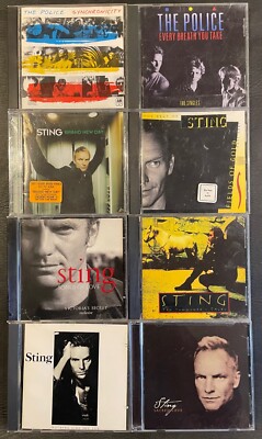 (8) CD LOT THE POLICE/STING-SYNCHRONICITY-THE SINGLES-SACRED LOVE-NEW ...