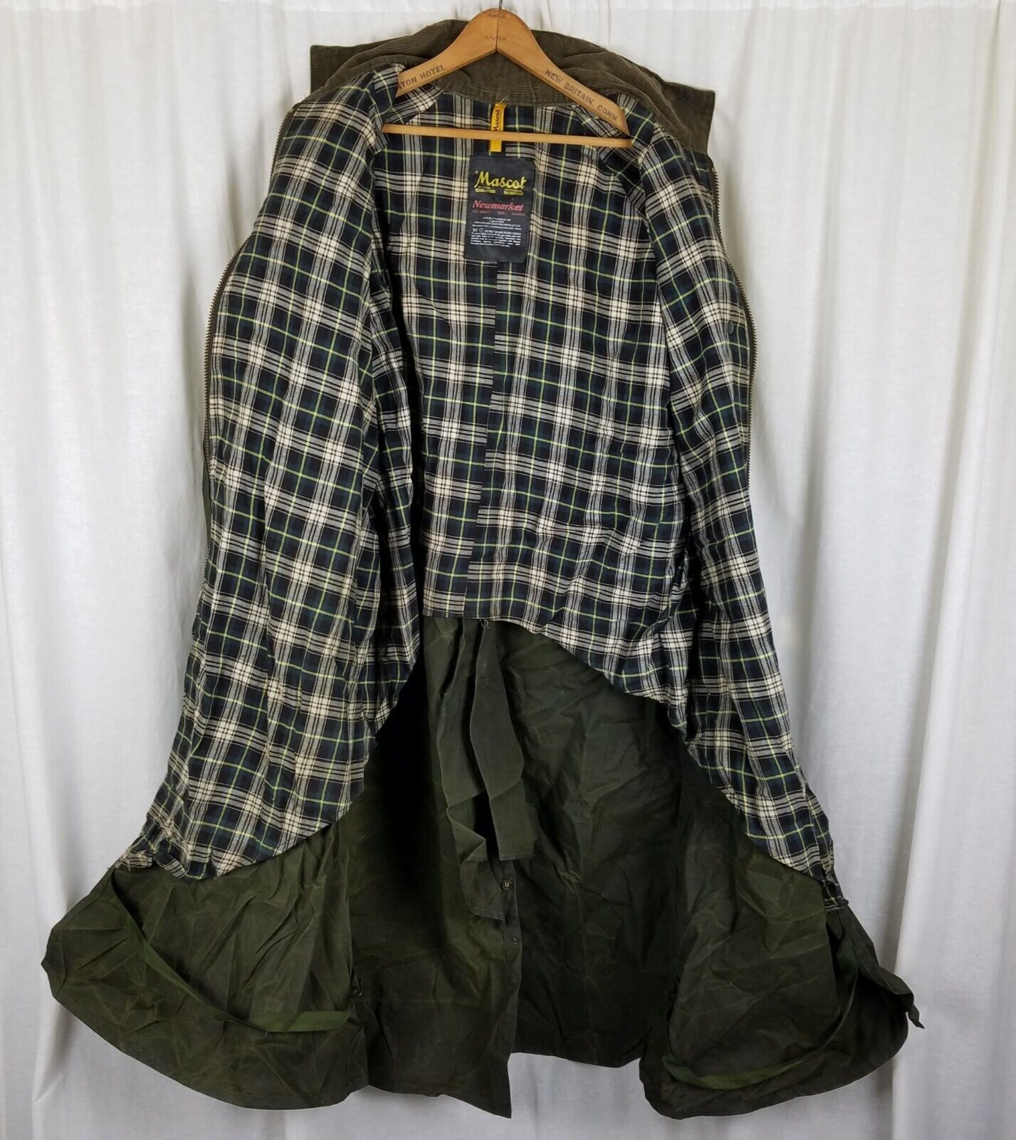 Vintage Newmarket Duck Waxed Cape Top Stockman Drover… - Gem