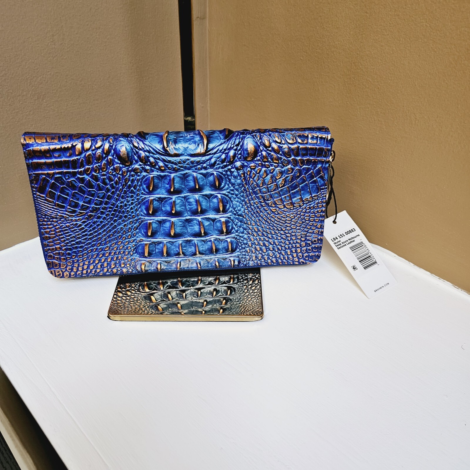 BRAHMIN DEEP AZURE MELBOURNE SKYLER/CLUTCH #HARD TO FIND # | eBay
