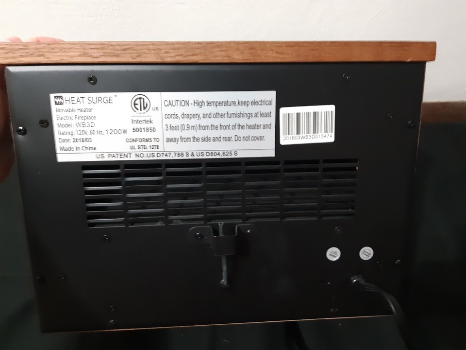 Intertek Heat Surge Moveable Heater Mini Fireplace | eBay
