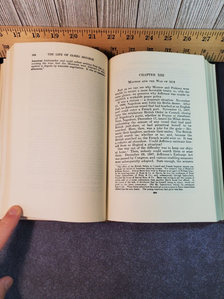 Vtg 1969 Book " THE LIFE OF JAMES MONROE" by George Morgan AMS Press | eBay