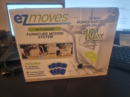 EZ Moves Furniture Moving System Heavy Duty Lifter & 8 Sliders As Seen ...