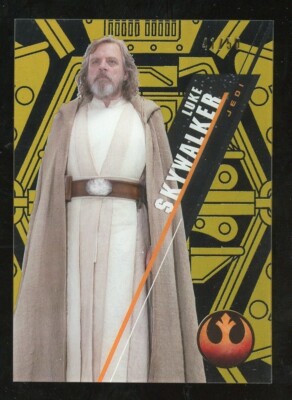 LUKE SKYWALKER 2016 Topps Star Wars High Tek GOLD RAINBOW Pattern 2 SP ...