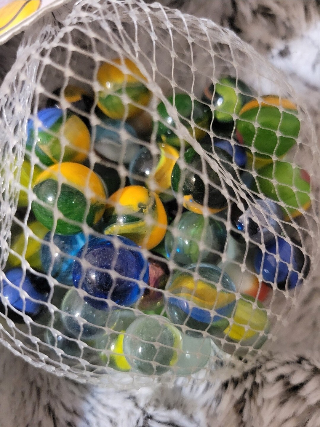 Mega Fun Classic Marbles Net Bag 10 Oz Assortment Ages 5 Included for ...