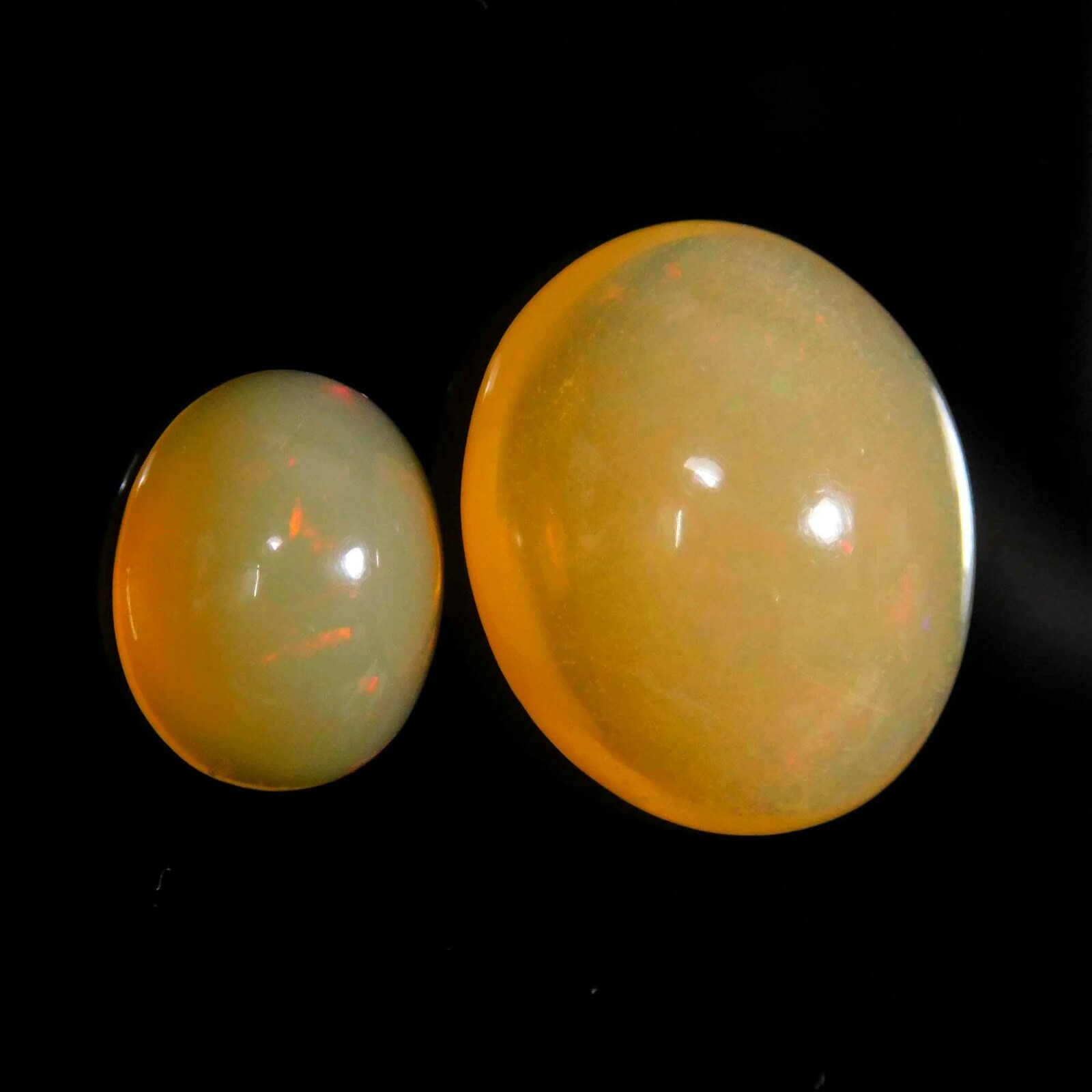 7 Carat 100% Natural Ethiopian Opal Mix Shape Loose Stone 2 Pieces ...