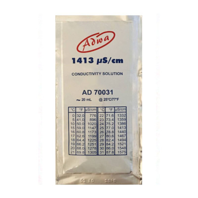 Buffer Solution / Bag Calibration Adwa EC 1413 µS/cm 20ml (AD70031 ...
