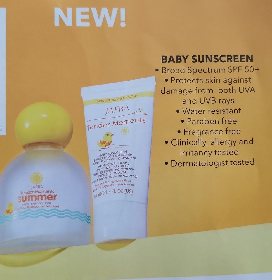 Jafra Tender Moments, BABY cologne, cream, Or SETS FOR BABY OR TODDLER ...