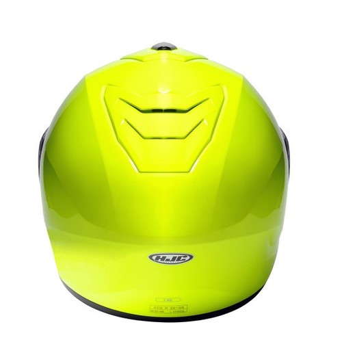 HJC I90 FLIP-FRONT MOTORCYCLE MOTORBIKE DUAL VISOR CRASH HELMET FLUO ...